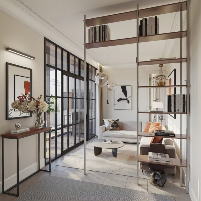 Transformez votre espace : idées de meubles de séparation entre entrée ...